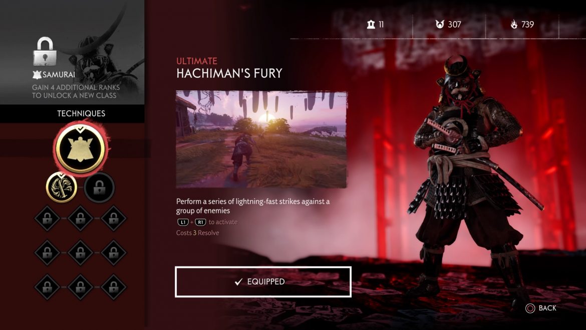 Ghost Of Tsushima: Legends - Samurai Techniques Skill Tree