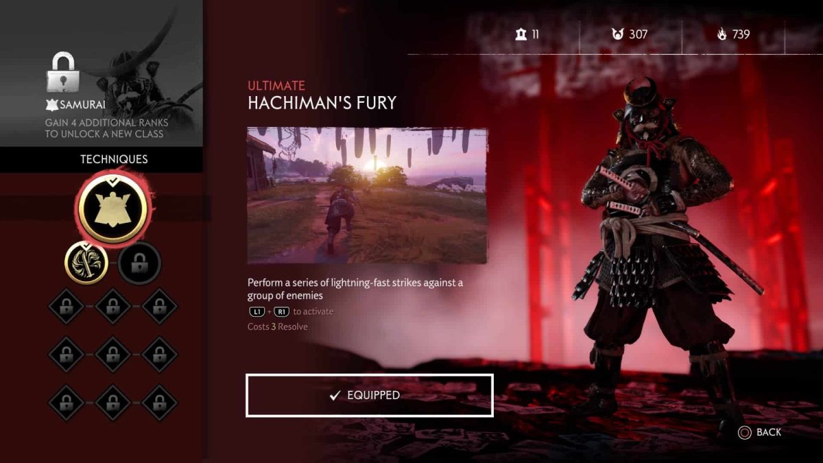 Ghost Of Tsushima: Legends - Samurai Techniques Skill Tree