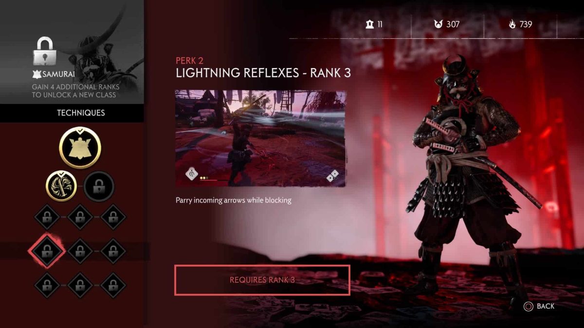 Ghost Of Tsushima: Legends - Samurai Techniques Skill Tree