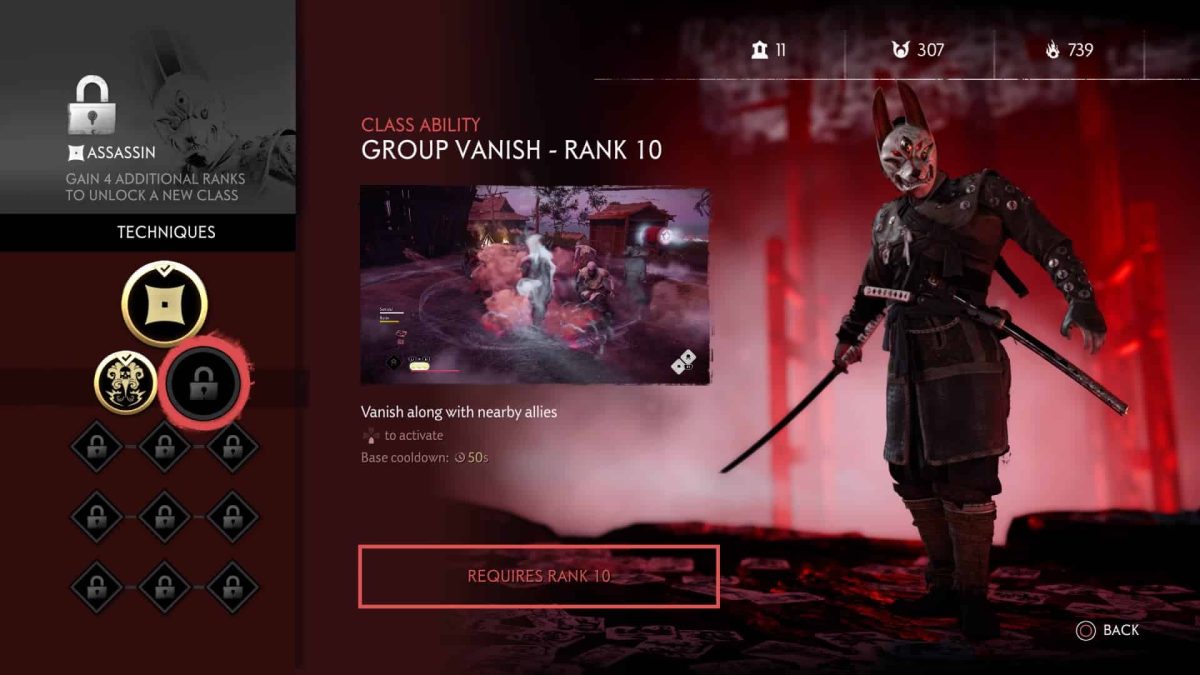 Ghost Of Tsushima: Legends - Assassin Techniques Skill Tree