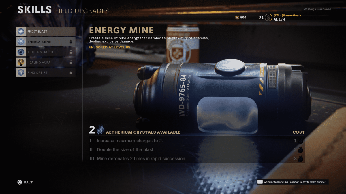 Black Ops Cold War: Zombies Field Upgrades Guide