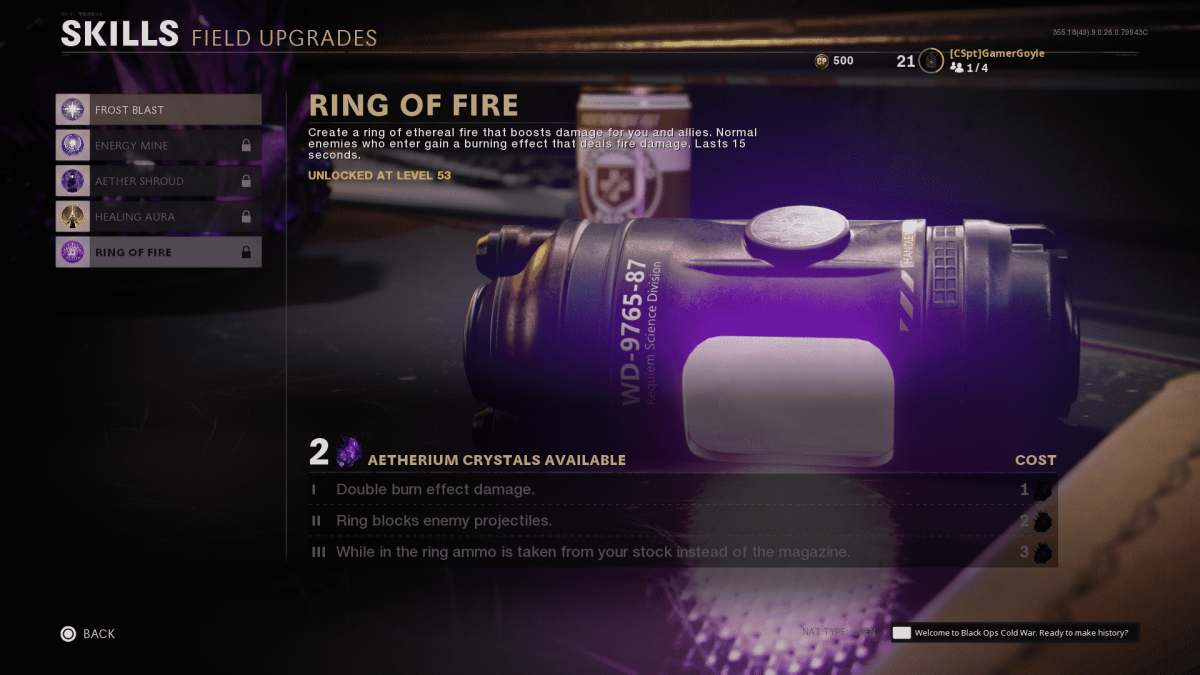 Black Ops Cold War: Zombies Field Upgrades Guide