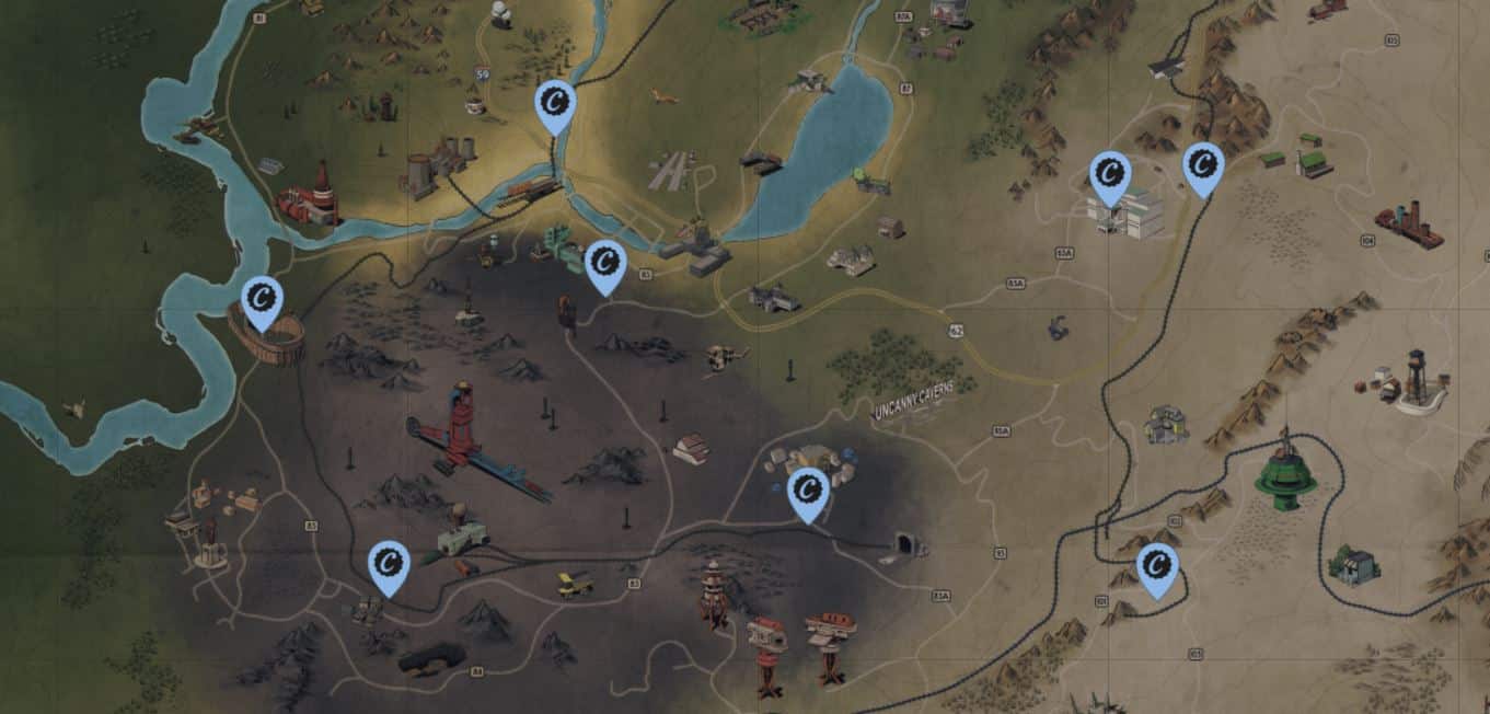 Fallout 76: Vendor Bot Locations In Appalachia