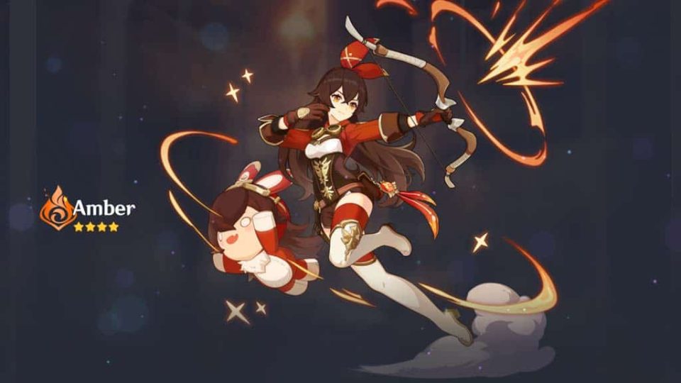 Genshin Impact Amber Guide: Gearing and Ascension