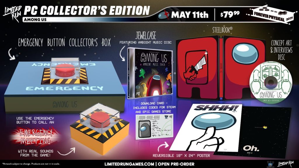 Among Us Physical Edition Includes Real Emergency Button