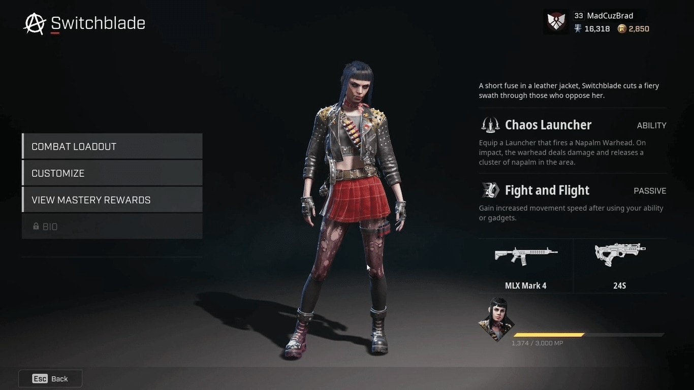 "Switchblade" the Newest Addition to the Rogue Company Roster