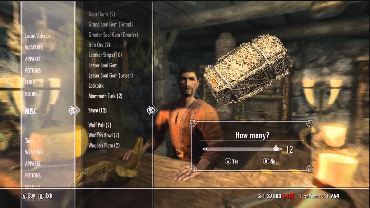 Skyrim: Where to Get Straw