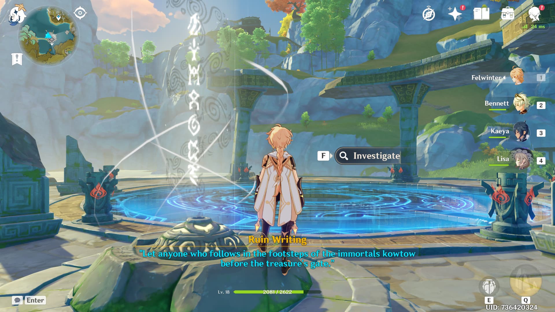 Genshin Impact: Luhua Pool Puzzle Guide