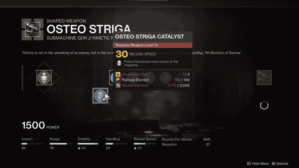 How to Get the Osteo Striga in Destiny 2
