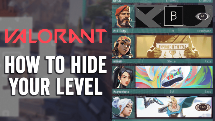 How to Hide Your Level in Valorant