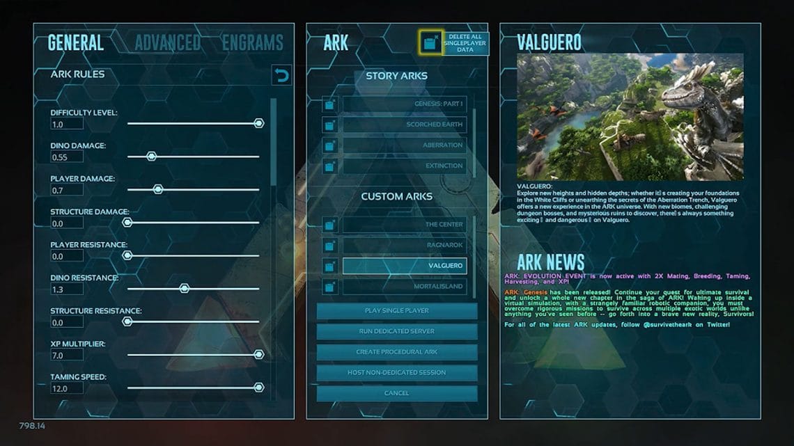 ARK Survival Evolved: How to Reset/Delete Single Player