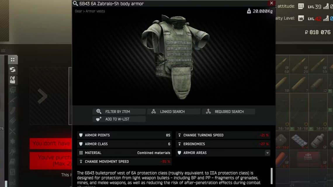 Escape From Tarkov: 7 Best Armor Pieces