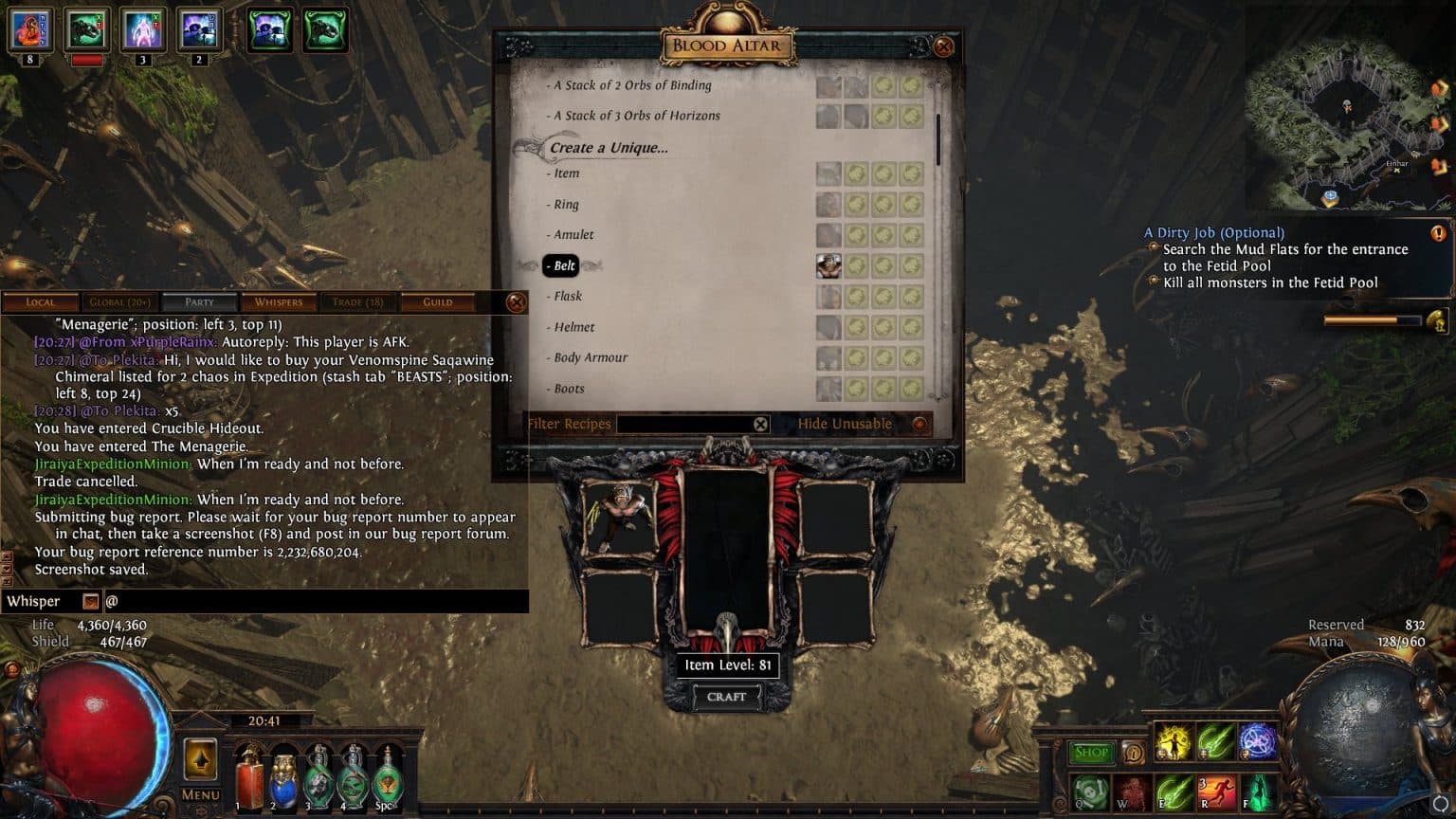 How to Use the Blood Altar in Path of Exile