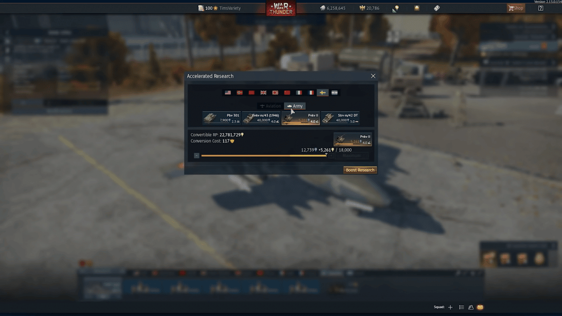 How to Research Fast in War Thunder
