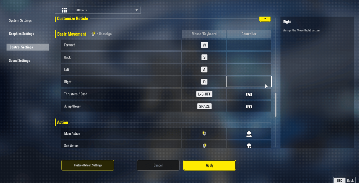 Gundam Evolution Best Controller Settings