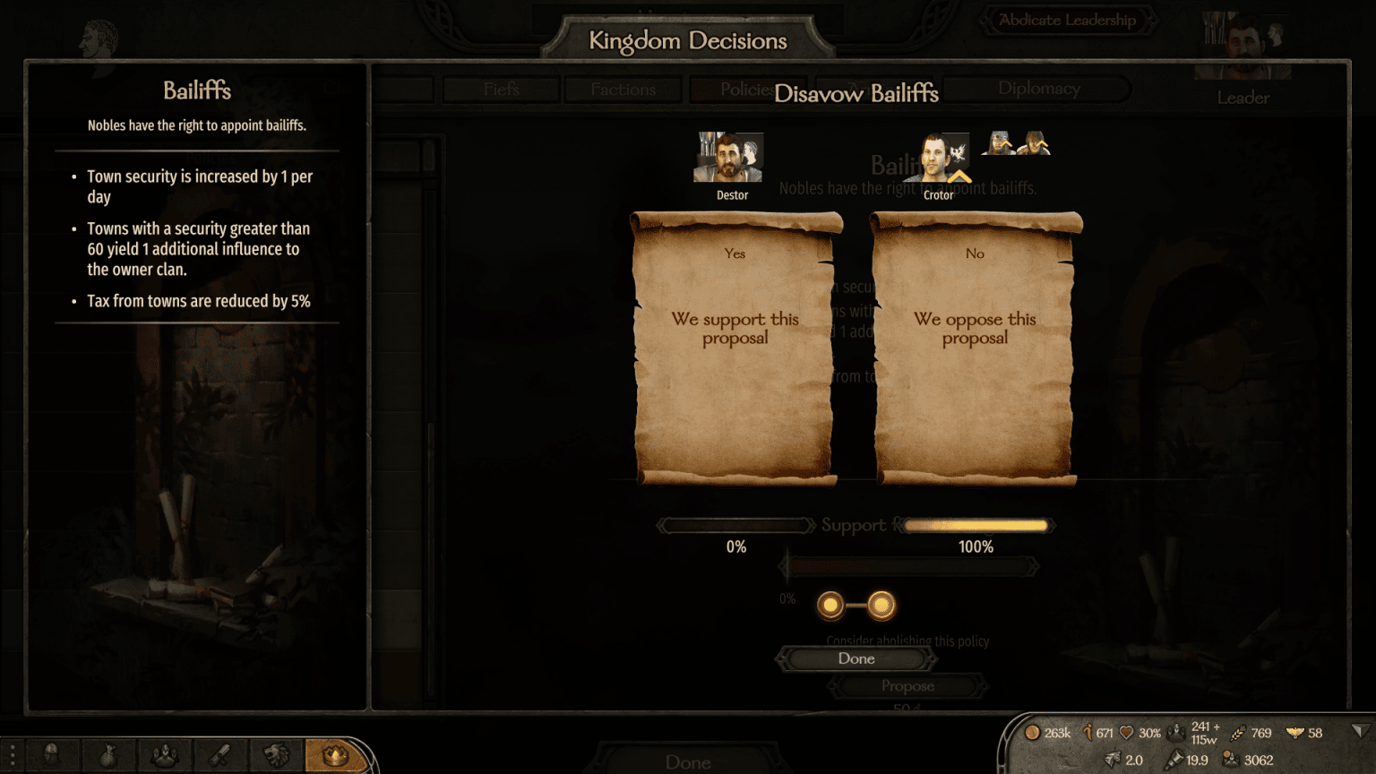 Best Kingdom Policies in Mount & Blade II: Bannerlord